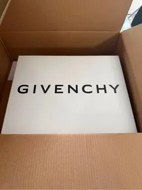 Givenchy | Shoes | Givenchy White Box With Black Logo | Poshmark